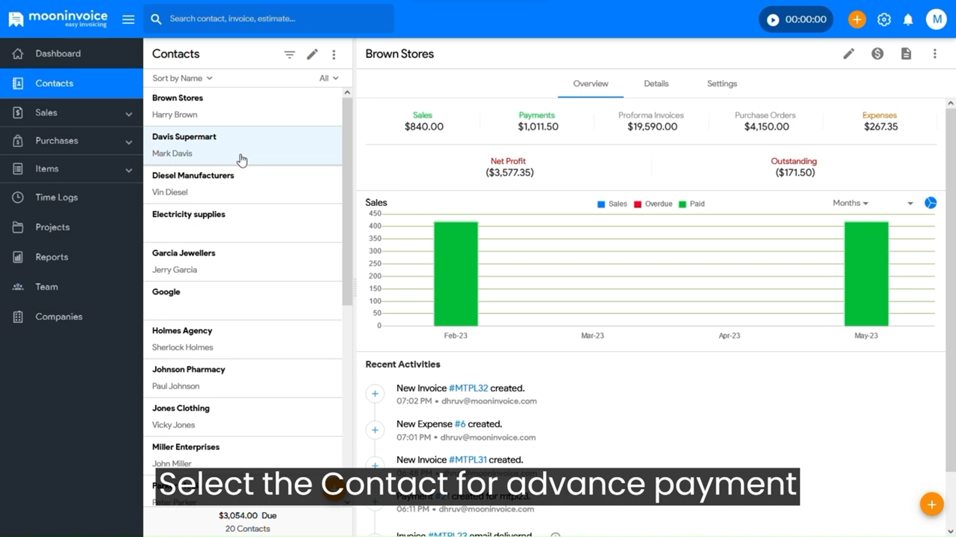 How to Add Advance Payment For Customers in Moon Invoice? – Moon Invoice - Easy Invoicing