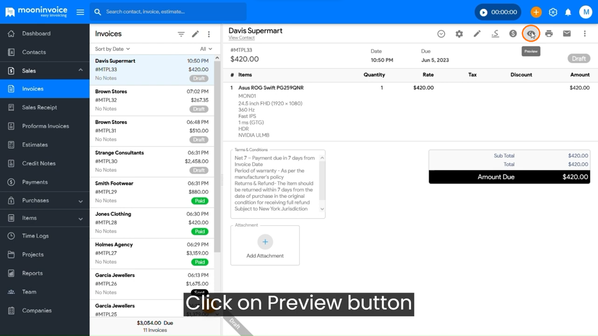 How to Add Advance Payment For Customers in Moon Invoice? – Moon Invoice - Easy Invoicing