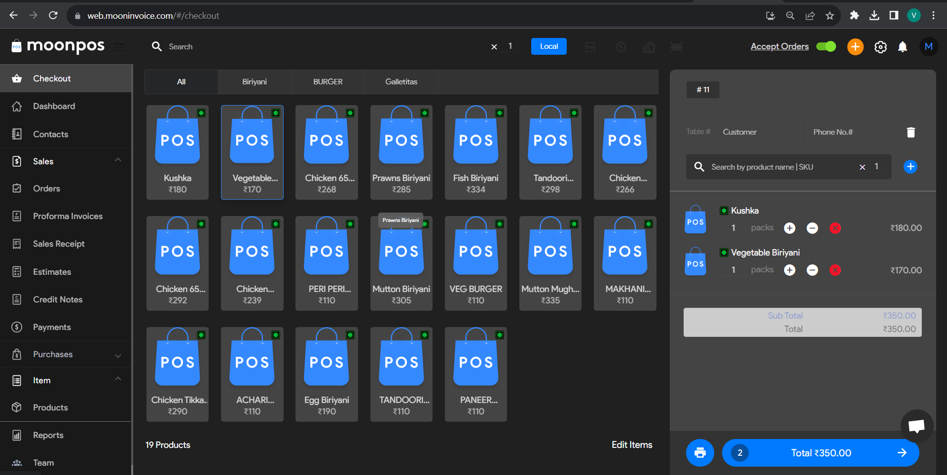 How to create and settle due payment orders in Moon POS – Moon Invoice ...
