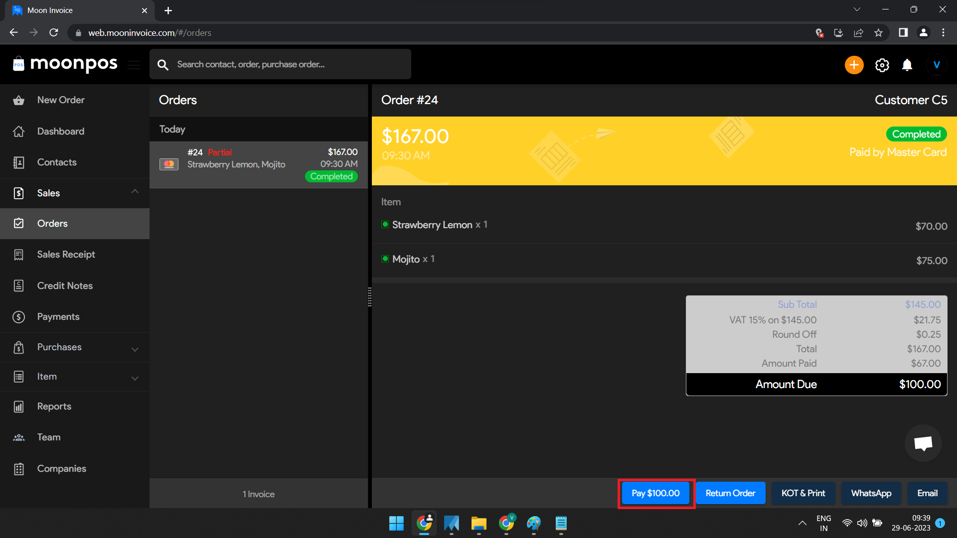 How to create and settle due payment orders in Moon POS – Moon Invoice ...