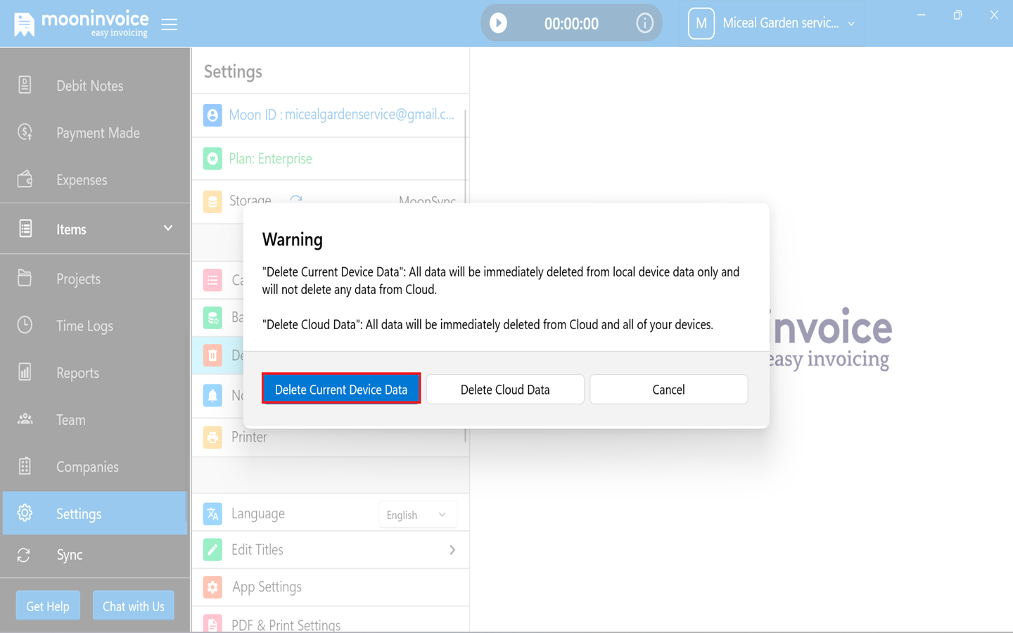 How to force sync data in Moon Invoice? – Moon Invoice - Easy Invoicing