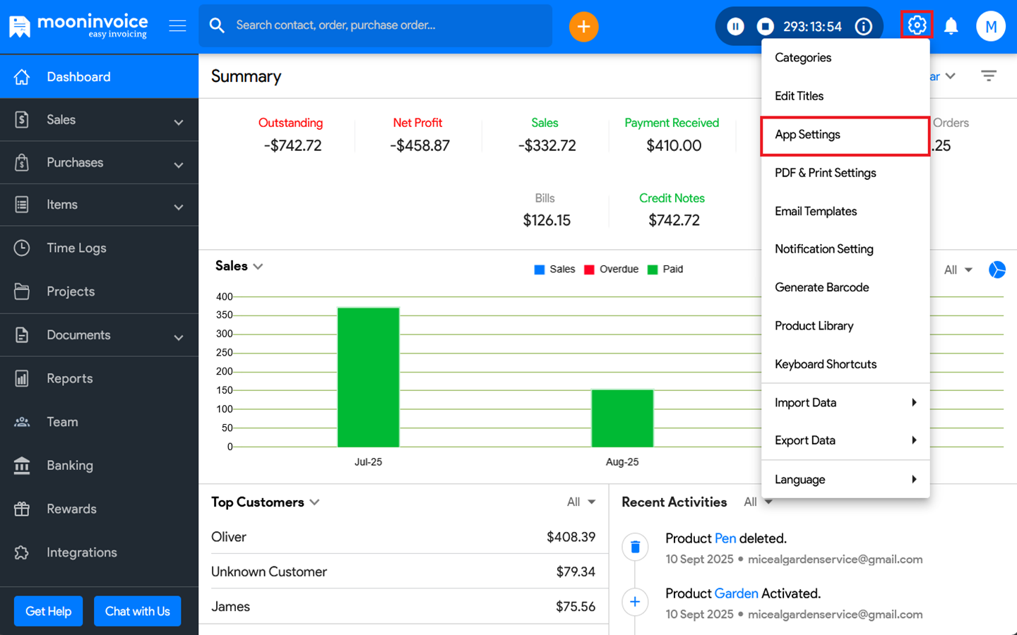How to enable or disable Shipping Cost And Method in Invoice in Moon Invoice? – Moon Invoice ...