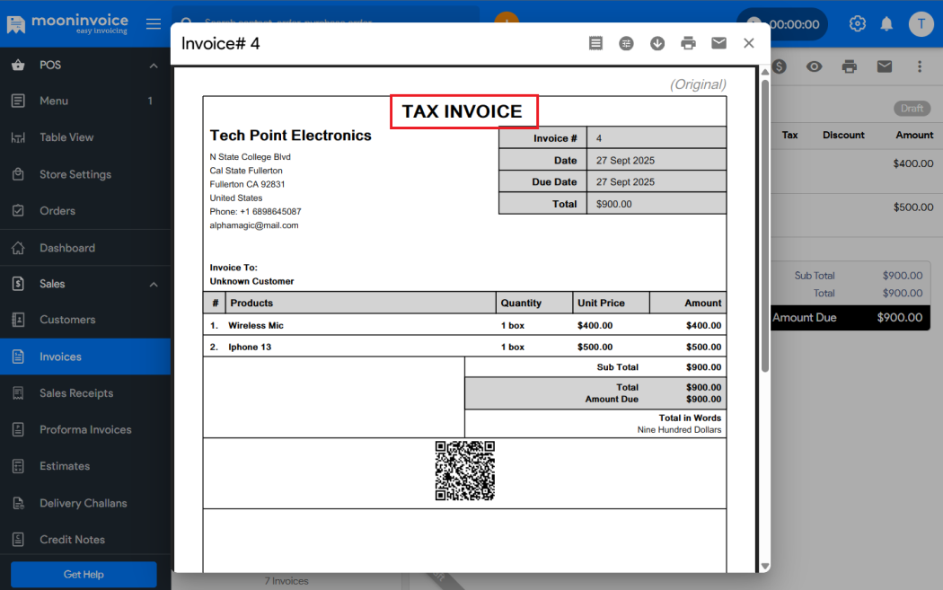 How to edit the PDF header for Invoice? – Moon Invoice - Easy Invoicing